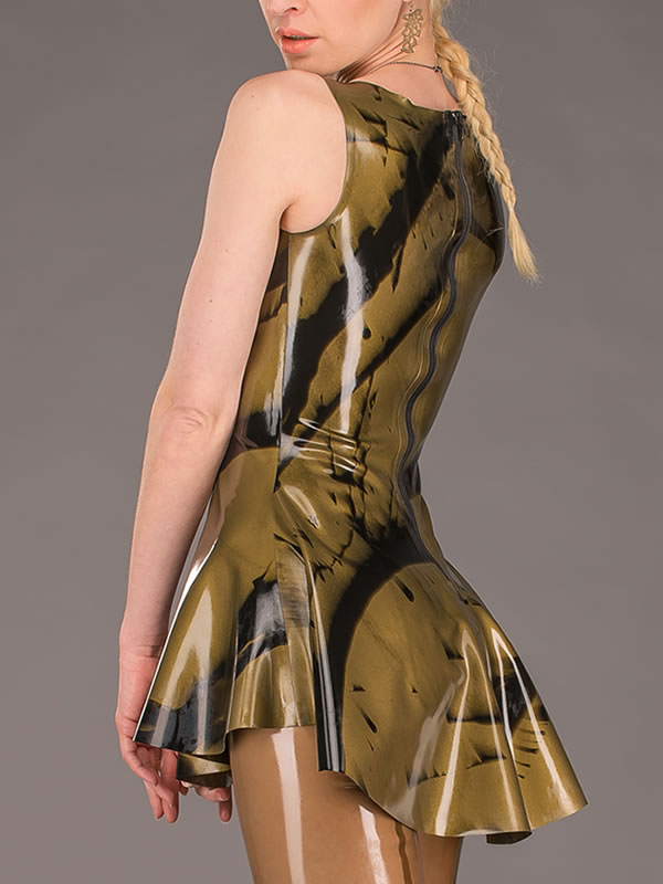 Robe d'écolière en latex marbrée - Polymorphe